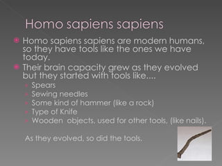 Megan early man tools | PPT