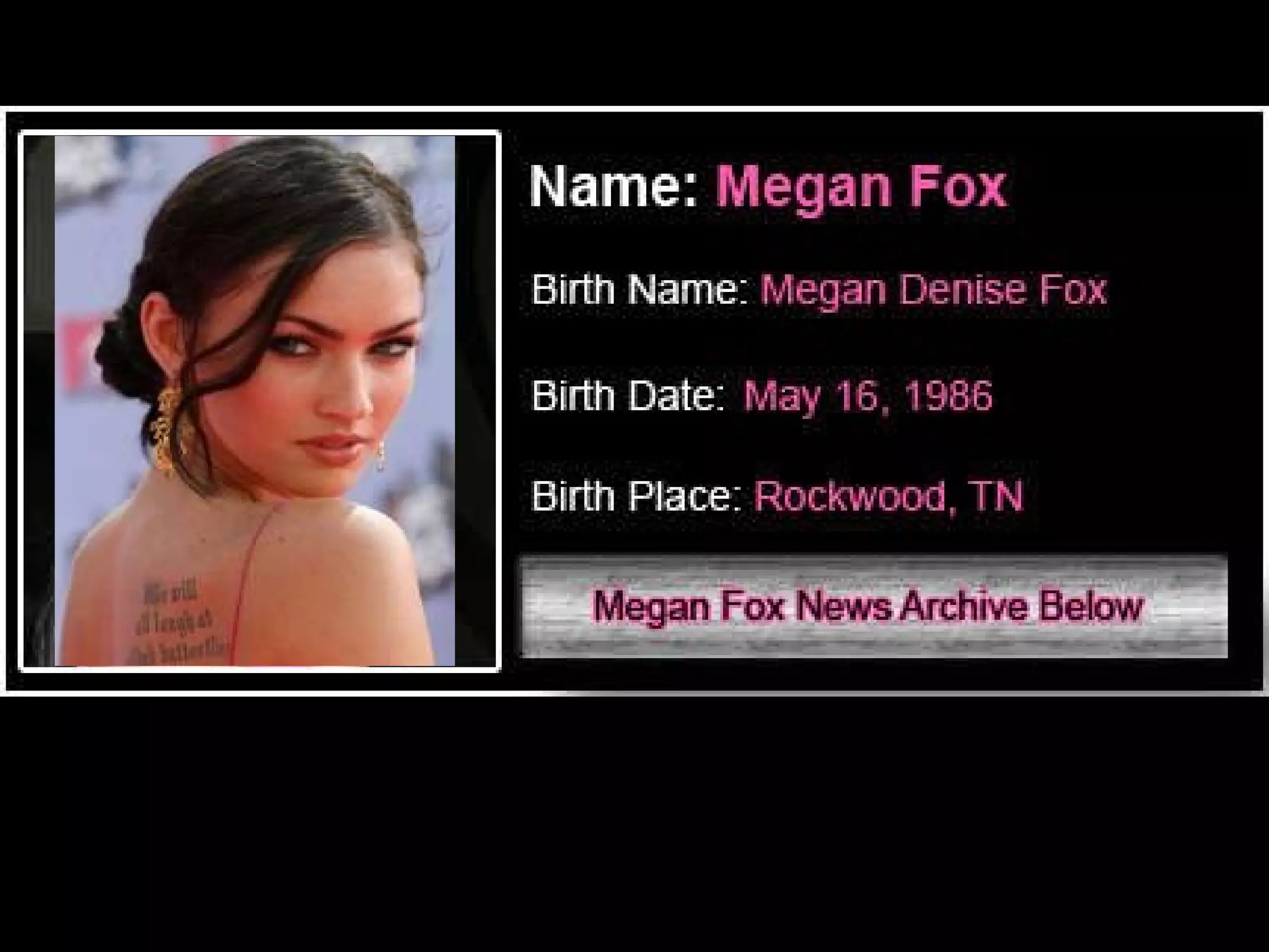 Megan Fox | PPS