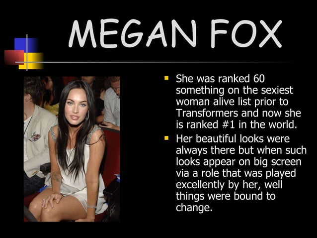 Megan fox | PPT