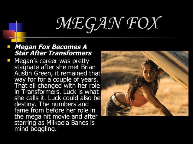 Megan fox | PPT