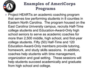 Tapping Into AmeriCorps Programming | PPT