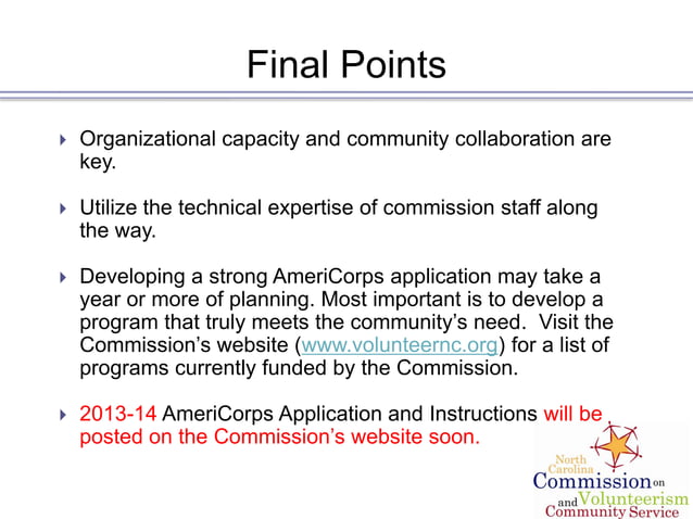 Tapping Into AmeriCorps Programming | PPT