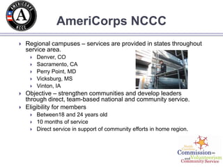 Tapping Into AmeriCorps Programming | PPT