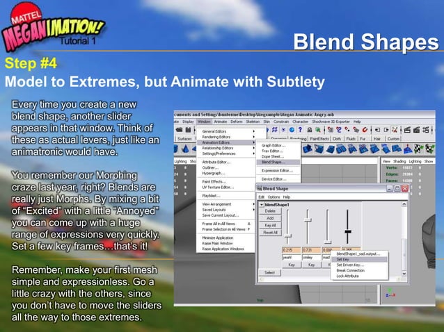 Meganimation #1: Blend Shapes | PPTX | Computer Animation | Computer ...