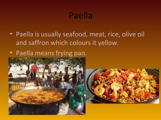 Megans spanish food power point | PPT