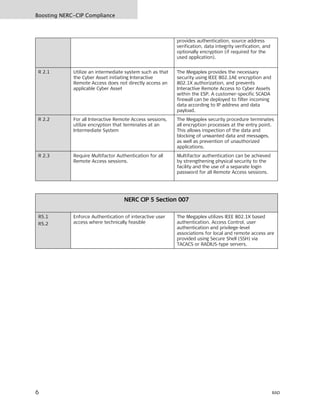 Megaplex nerc-cip-compliance | PDF | Computer Networking | Computing