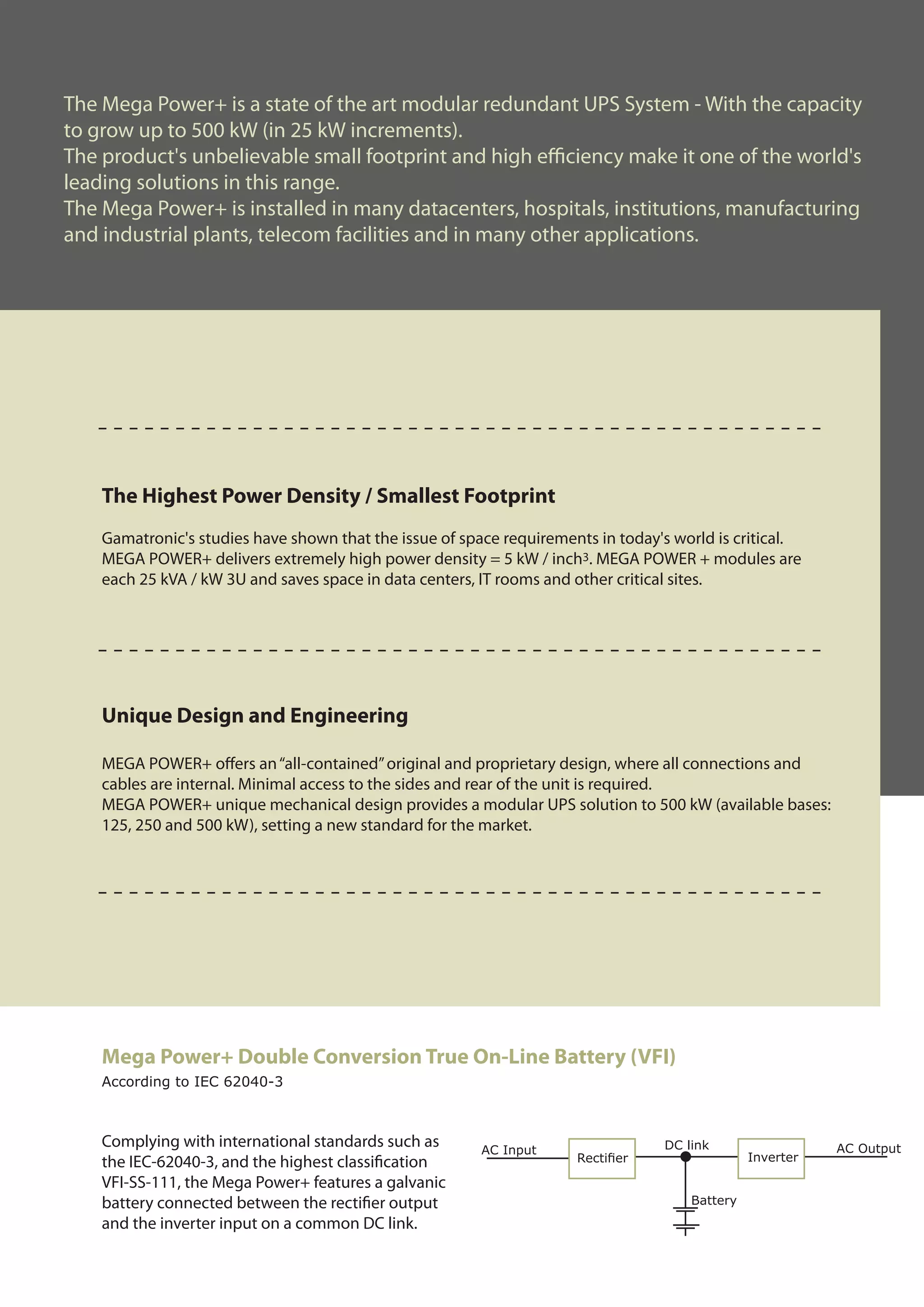 Mega brochure from 125 to 500 kVA | PDF