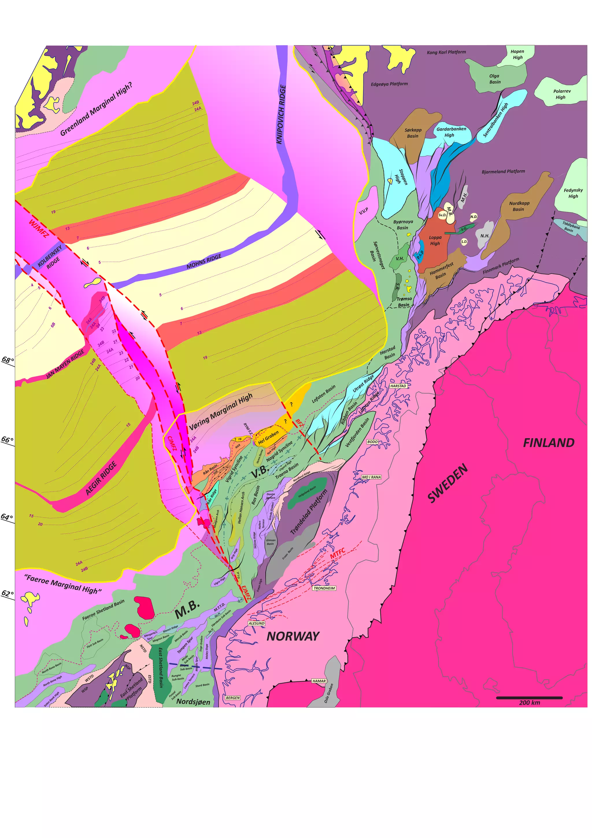 Regional structural map of northern NCS | PDF