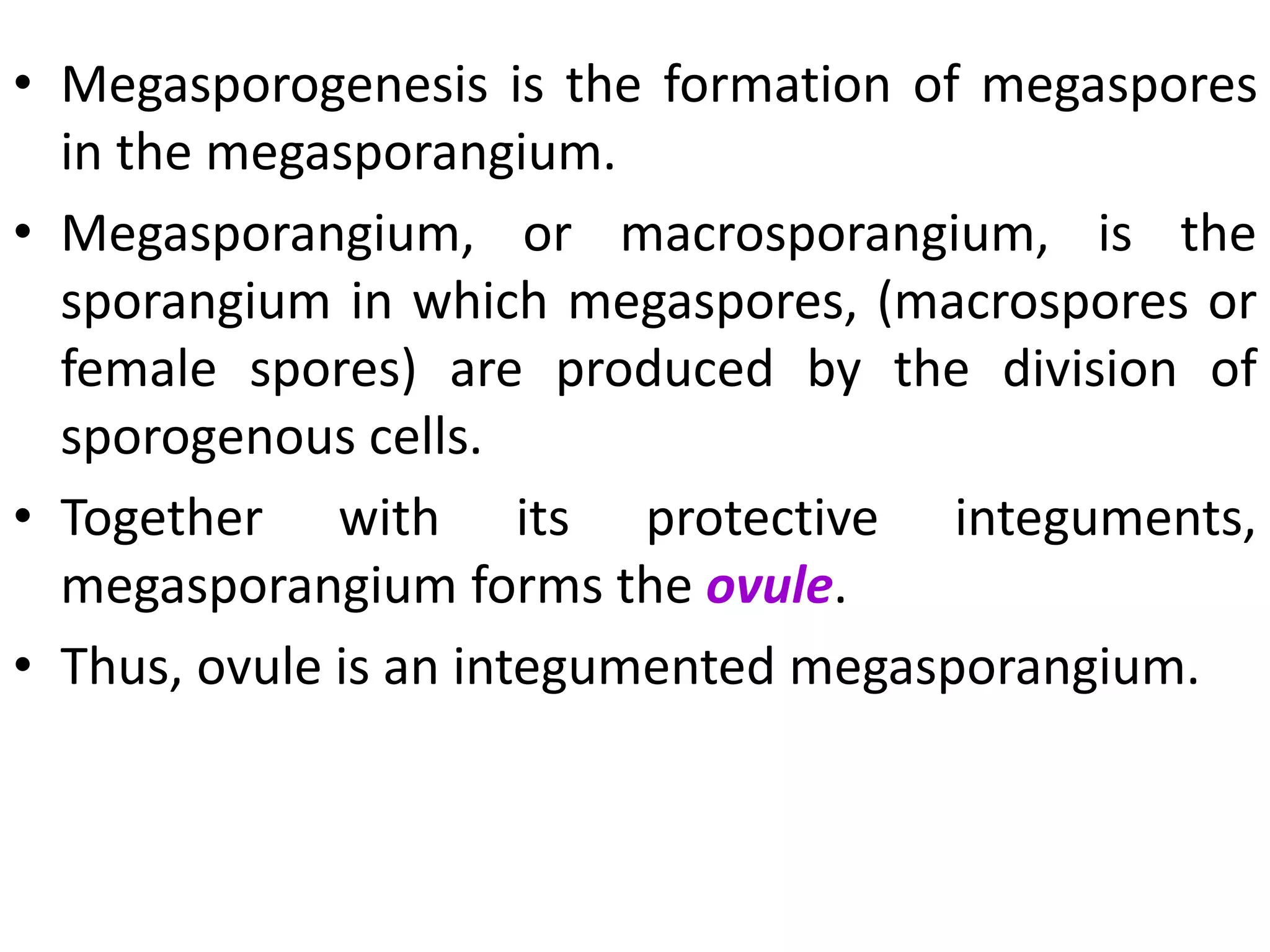 Megasporogenesis | PPTX