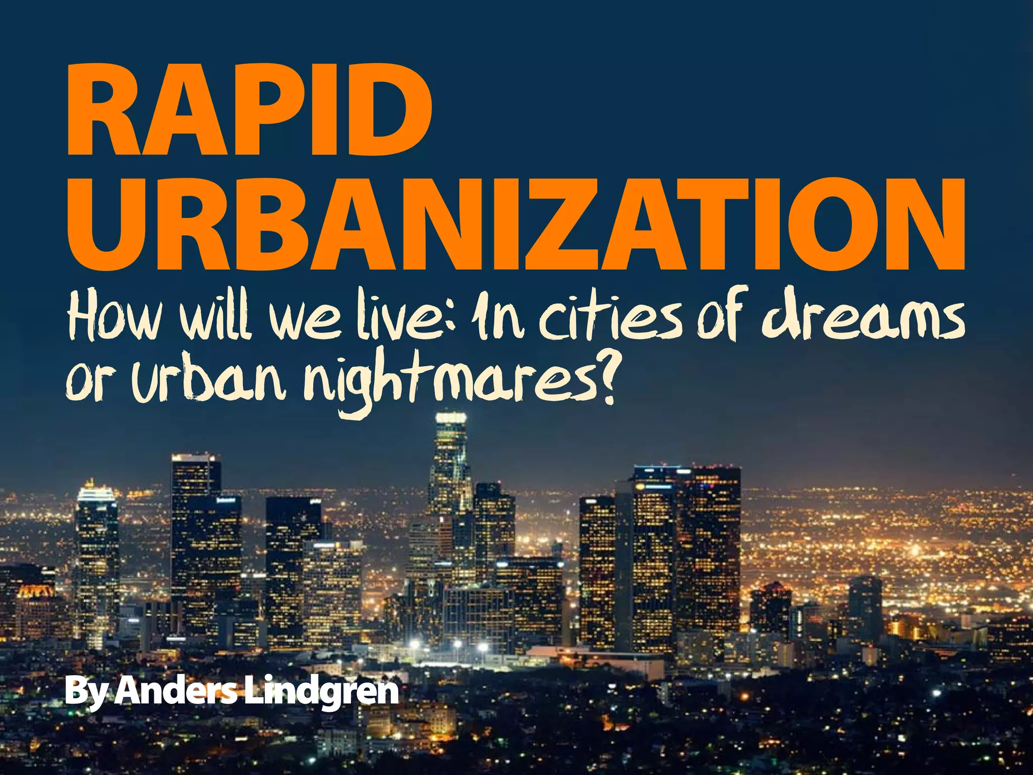 Megatrend 2: Rapid URBANIZATION | PDF