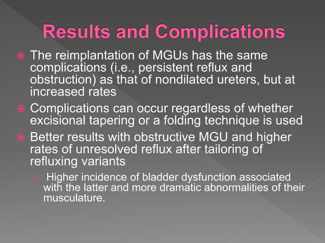 Megaureter ppt. Types, pathophysiology, evaluation and management ...