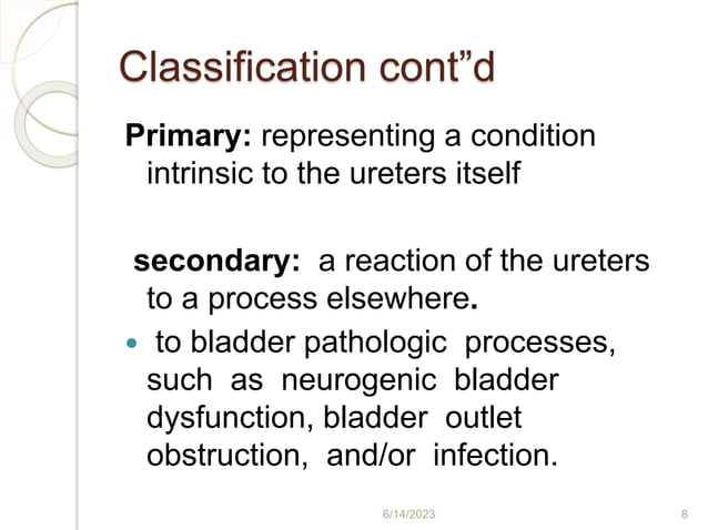 megaureter.pptx | Surgery | Medical Health