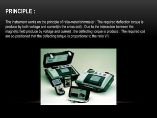 Megger (mega-ohm-meter) | PPTX