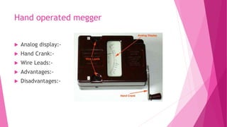 Megger | PPTX | Radio Control | Hobbies & Interests