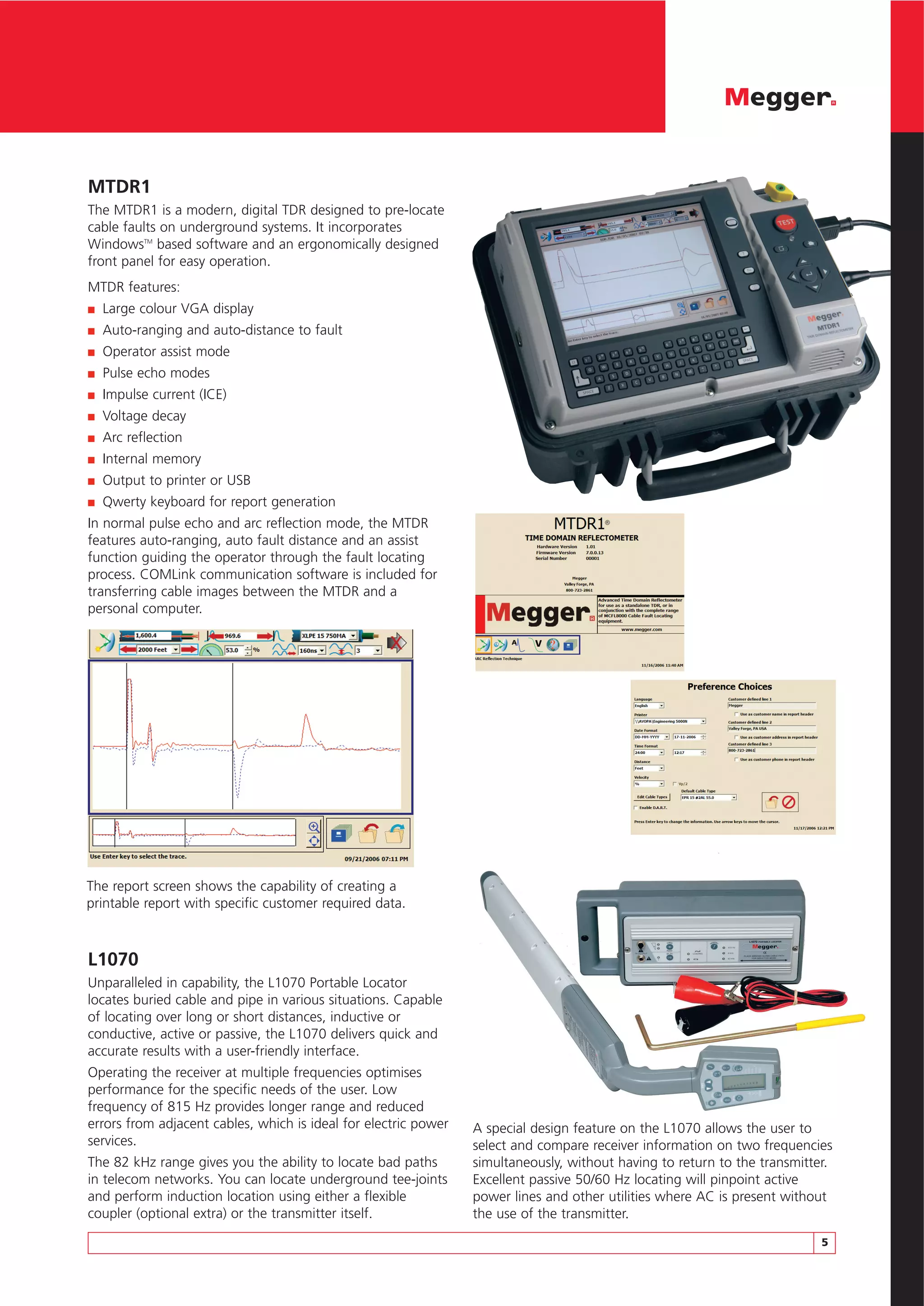 Megger Cable Fault Locators - Power Cable Fault Locators, Van mountable ...