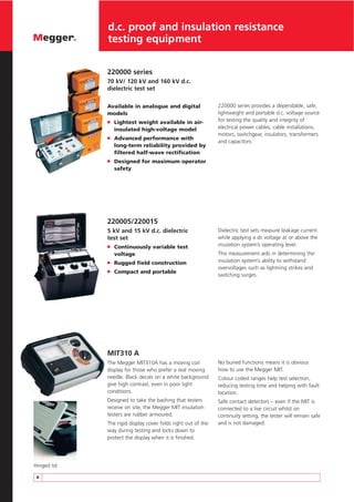 Megger Cable Fault Locators - Power Cable Fault Locators, Van mountable ...