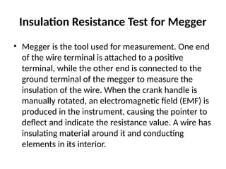 Megger PPT.pptx it is electrical measuring instrument | PPTX