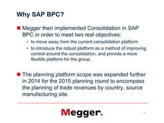 Megger SAP BPC v6 | PPT