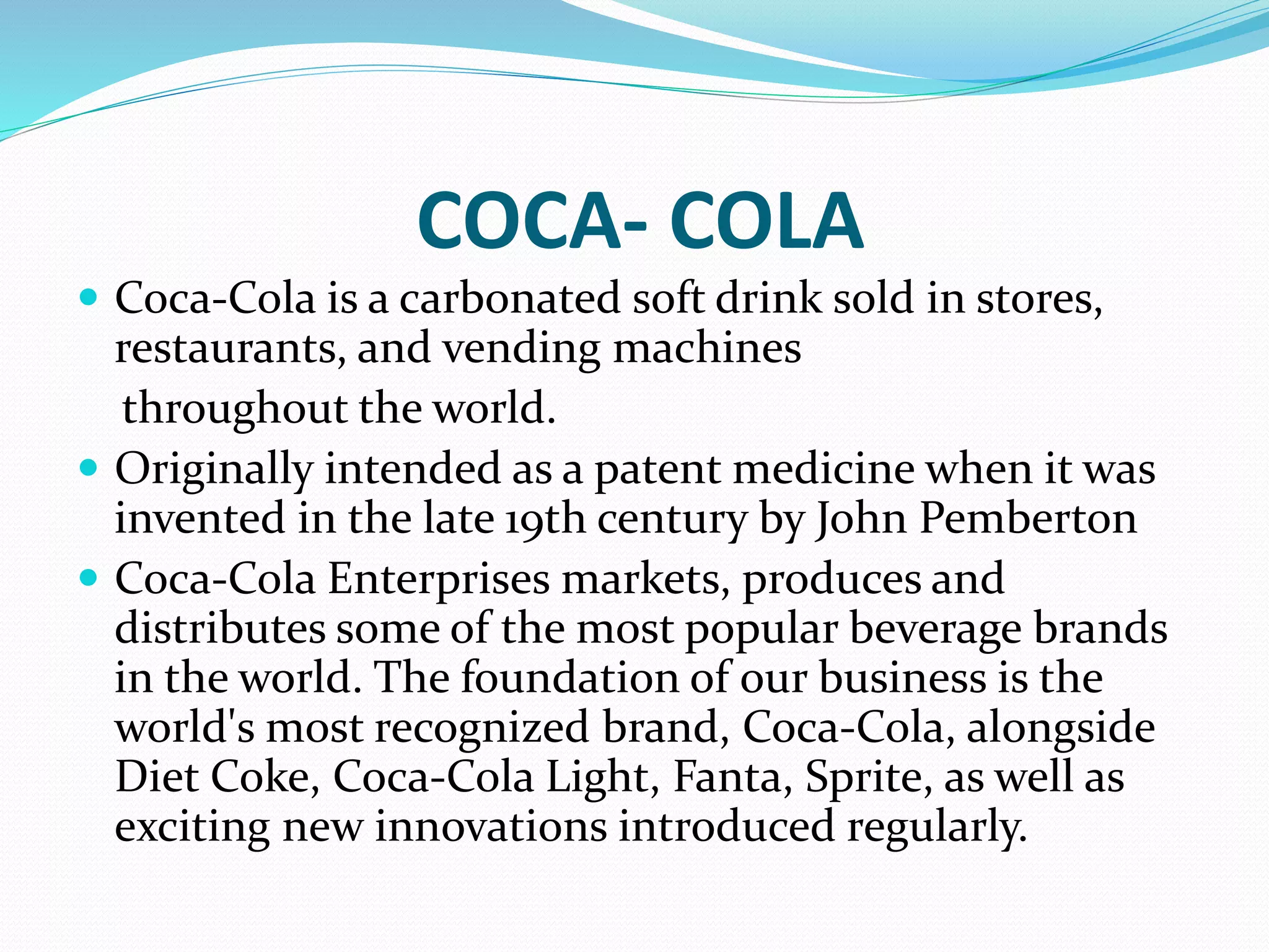 Corporate social responsibility of coca cola | PPT