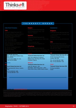 Meghaduta - Thinksoft Newsletter (October'13) | PDF