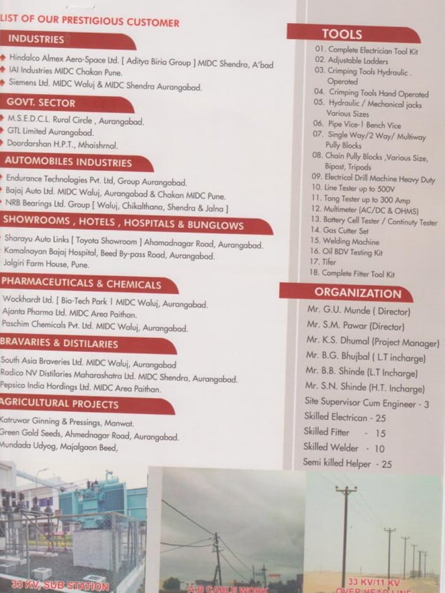 Megha electrical services | PDF