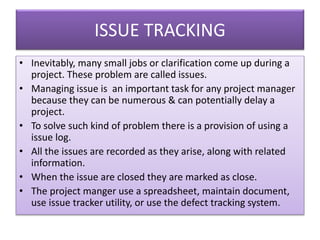 Project Tracking & SPC | PPTX