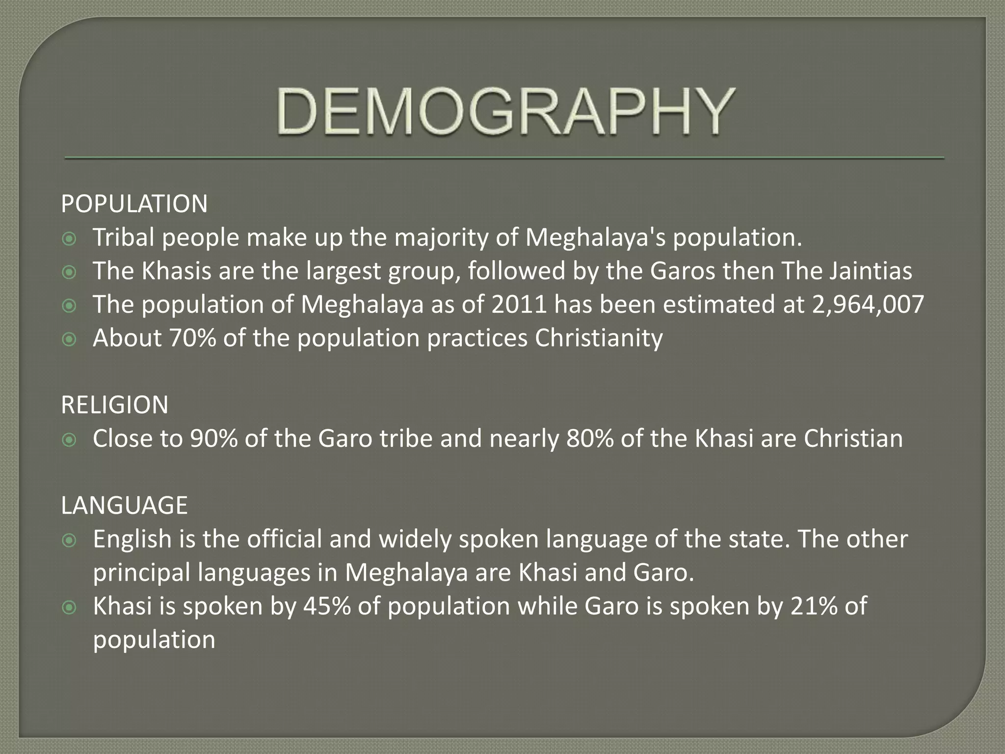 Meghalaya ppt | PPTX