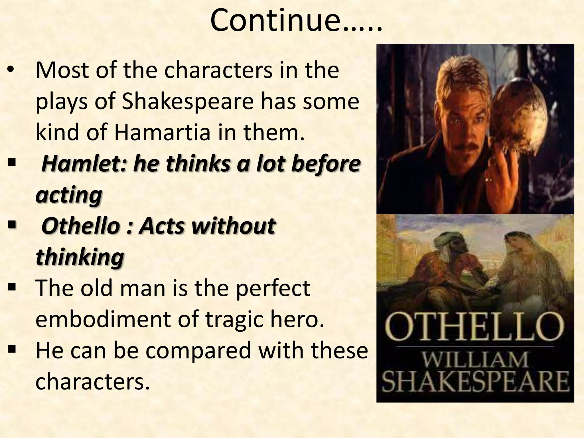 Santiago as a Tragic Hero with Reference to Aristotle's (Hamartia) | PPTX