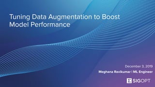 Tuning Data Augmentation to Boost Model Performance | PPT