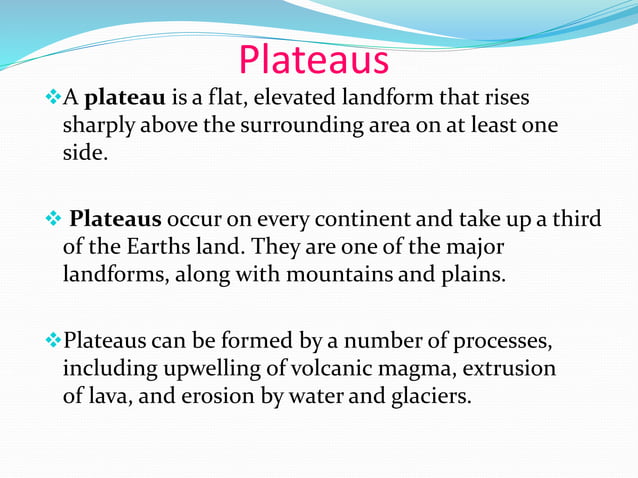 Major Relief Features Of the Earth | PPTX | Geography | Science