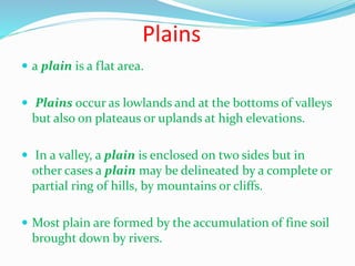 Major Relief Features Of the Earth | PPTX