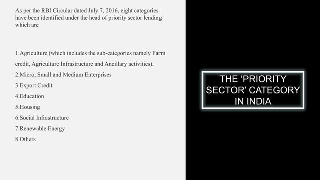 INTRODUCTION OF PSL IN INDIA | PPTX | Business Loans | Business Banking ...