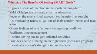 smart goal for the successful learning by students | PPTX