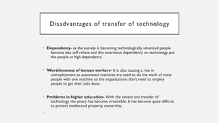 technology transfer | PPT