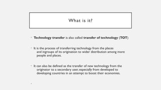 technology transfer | PPT