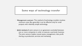 technology transfer | PPT