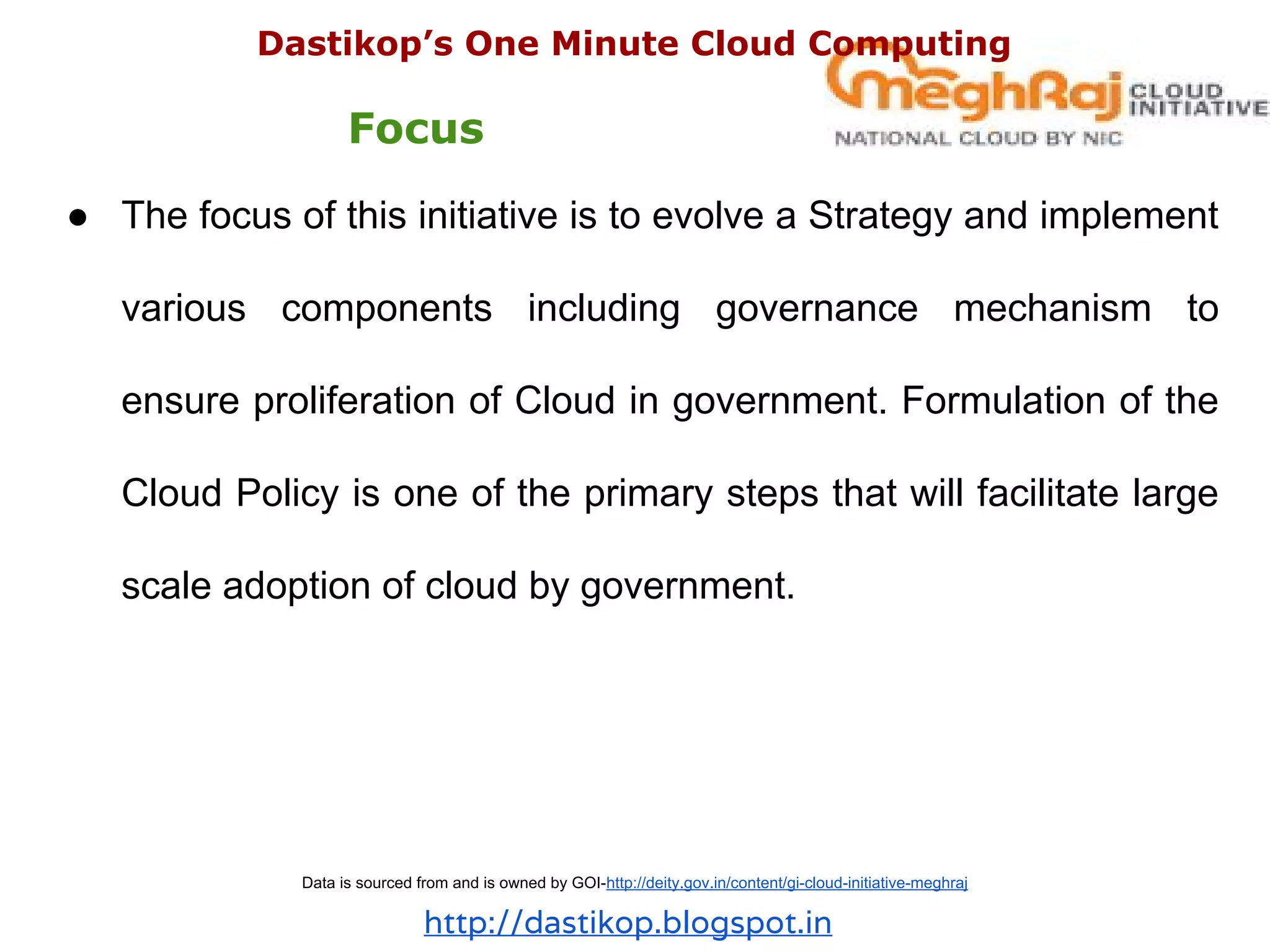 Meghraj - Government of India Cloud | PDF