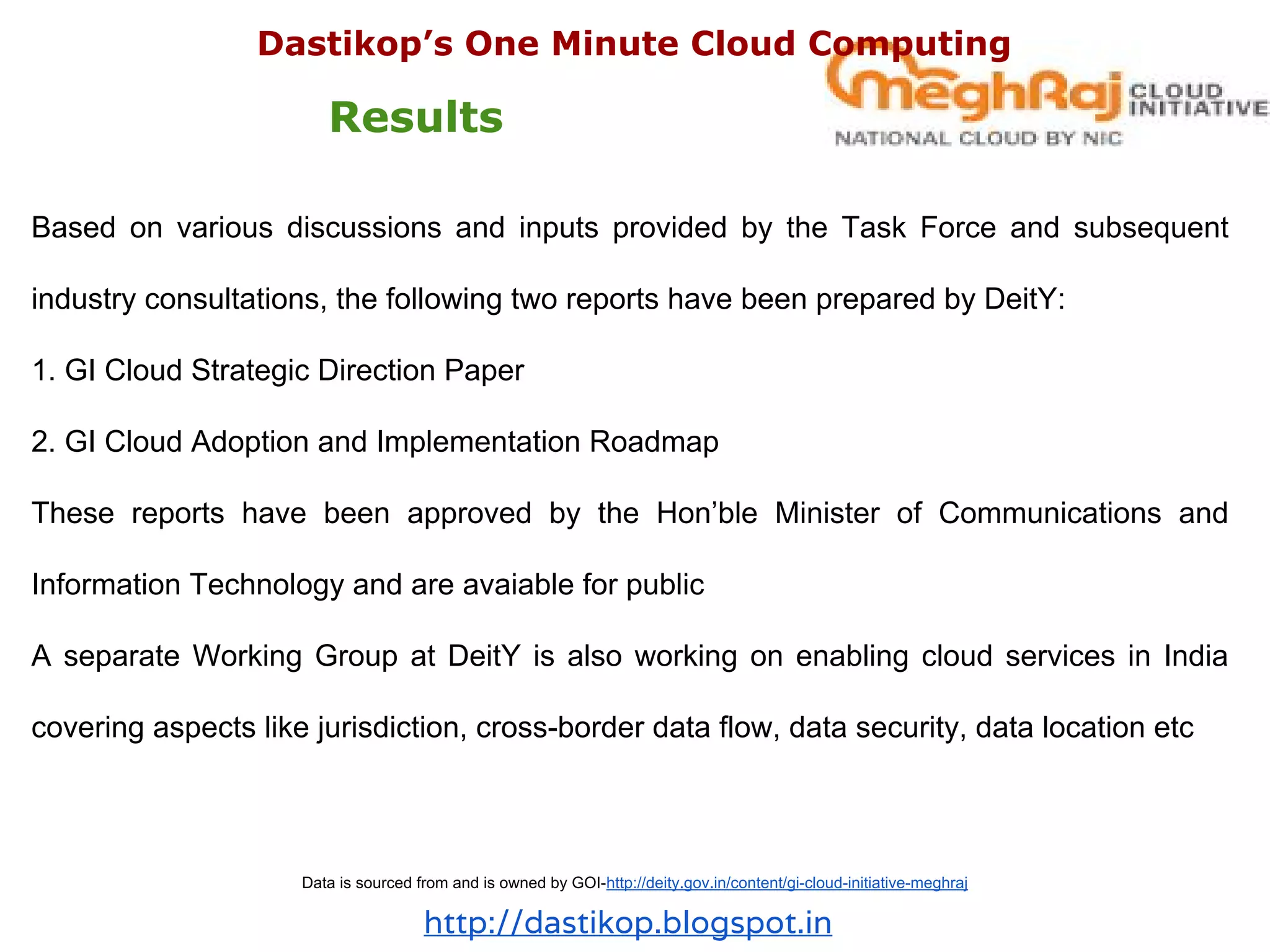 Meghraj - Government of India Cloud | PDF