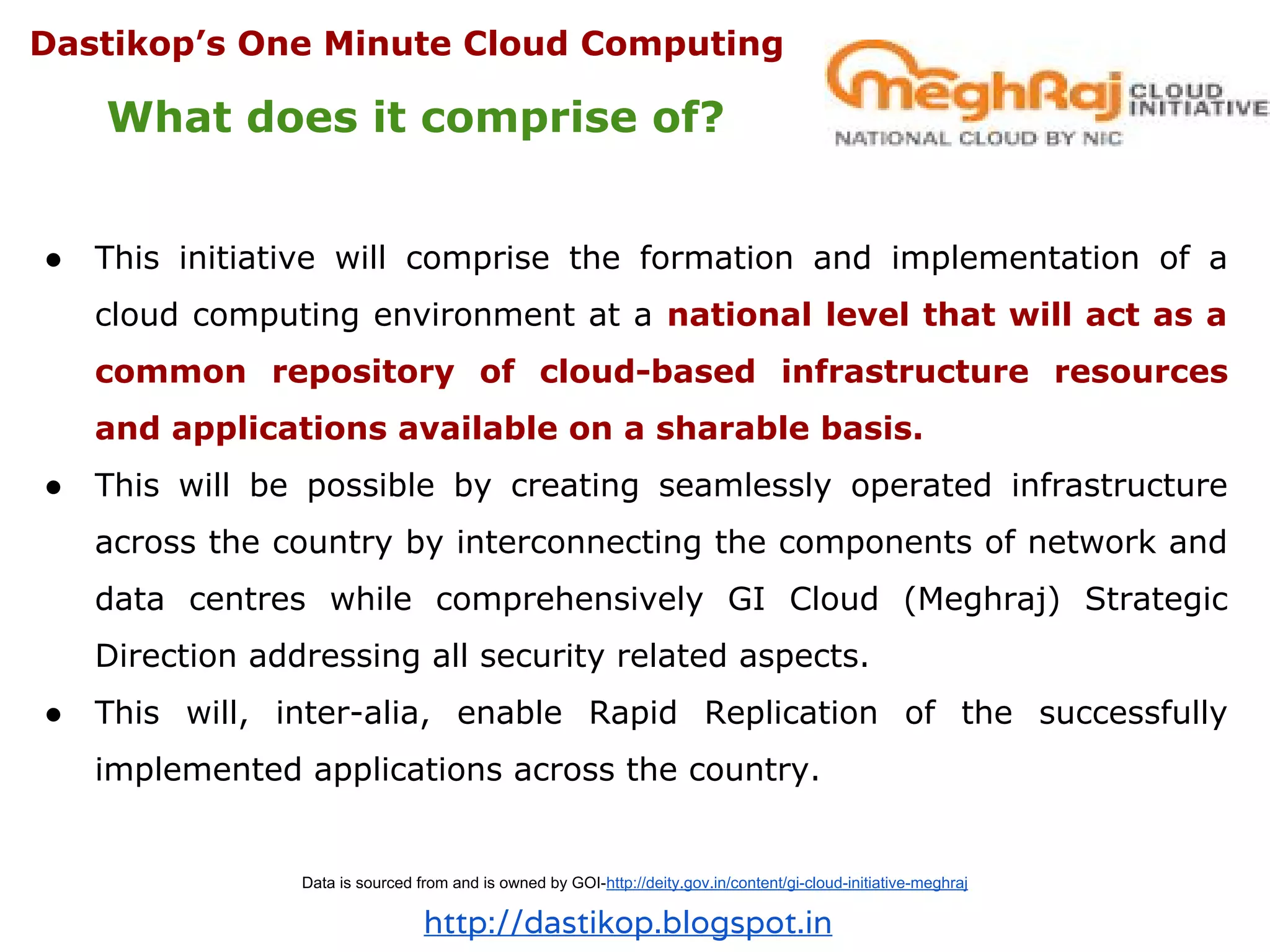 Meghraj - Government of India Cloud | PDF