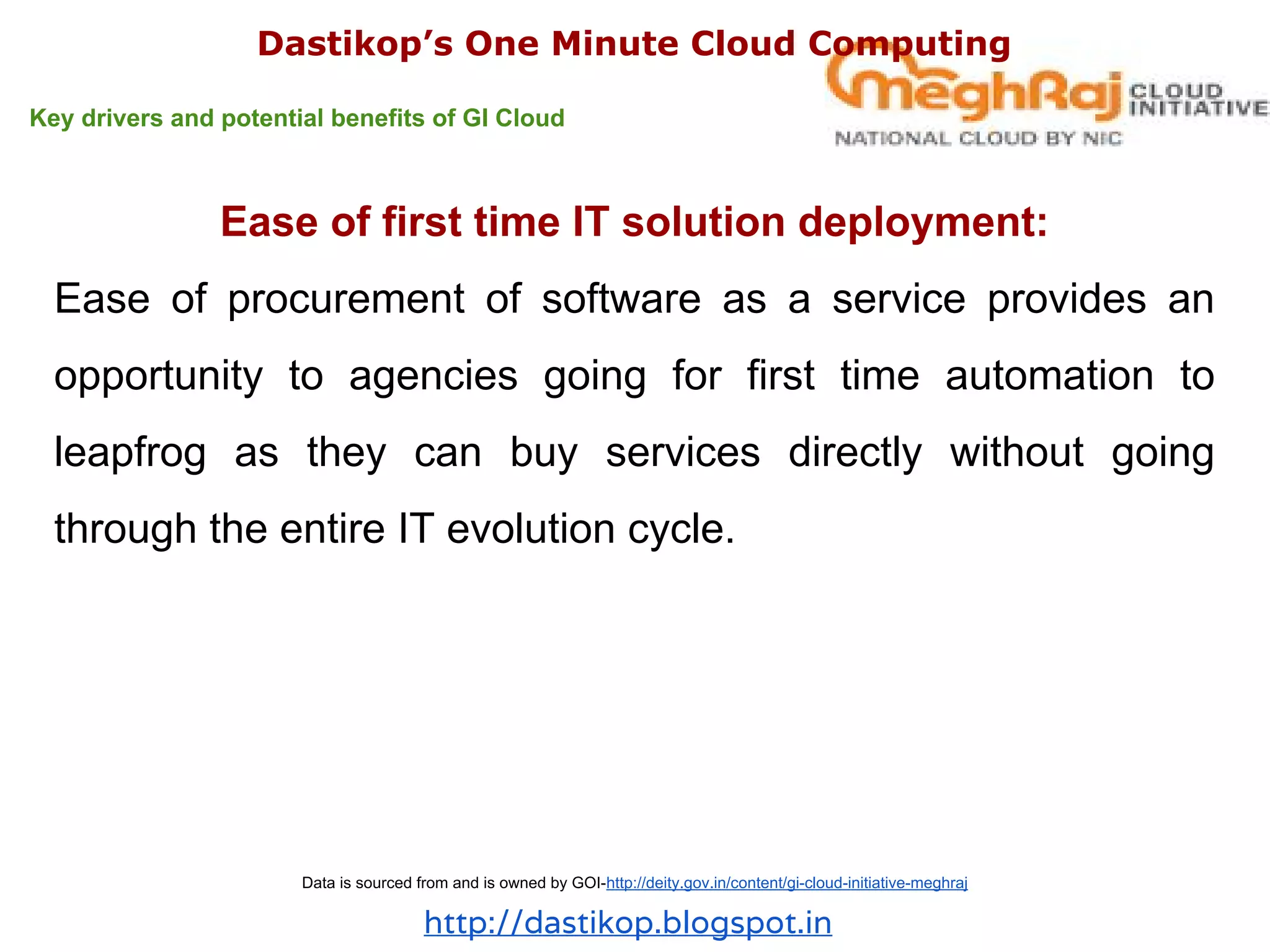 Meghraj - Government of India Cloud | PDF