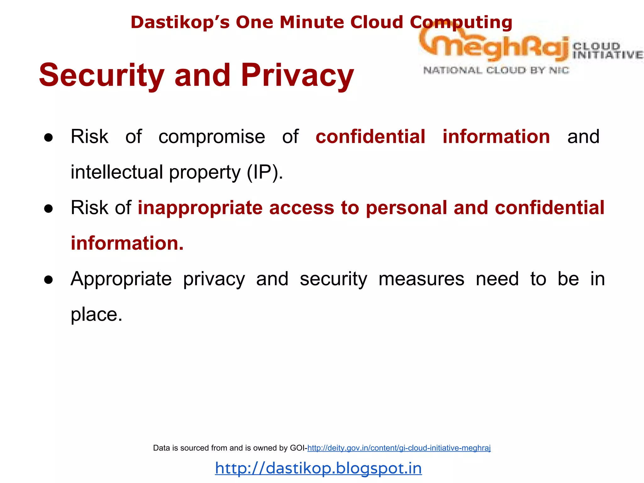 Meghraj - Government of India Cloud | PDF