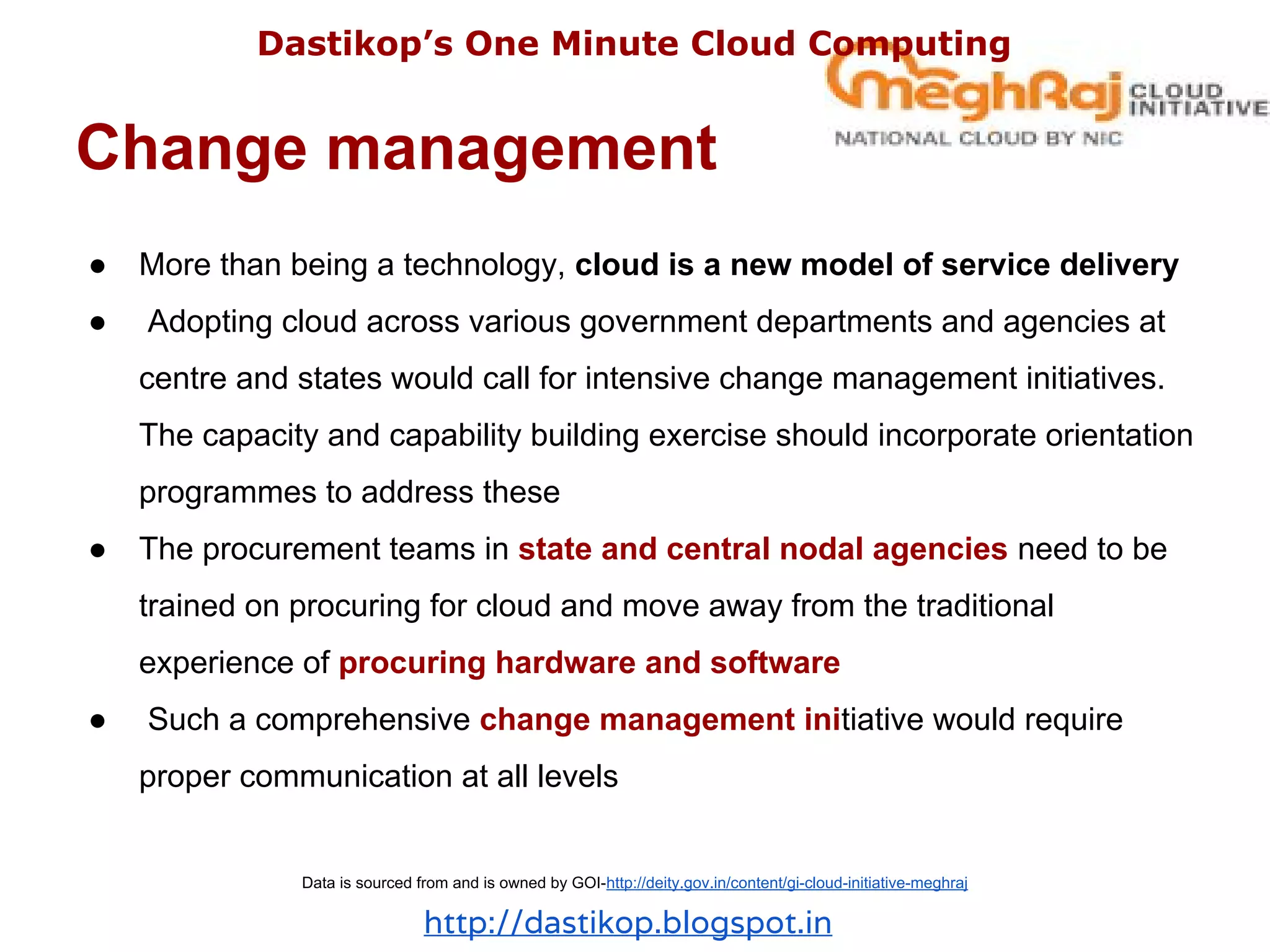 Meghraj - Government of India Cloud | PDF