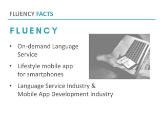 Fluency: On-Demand Language Services | PPTX | Internet | Computing