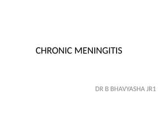 Description about basics of Meningitis | PPTX