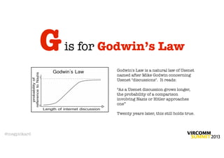 An Abecedarium of Community Management (for VirComm13) | PPT