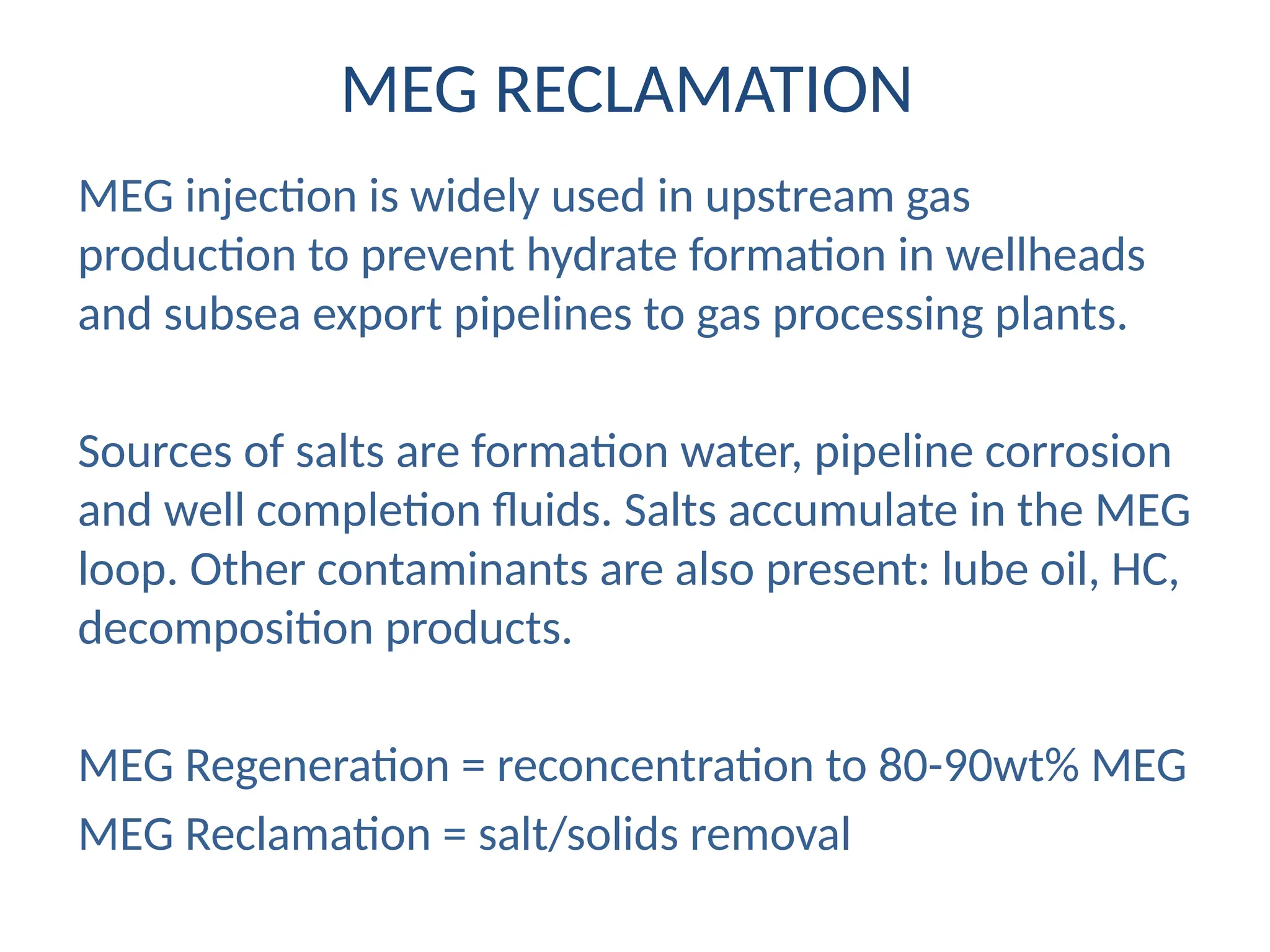 MEG Reclaiming Process Technology Review.pptx