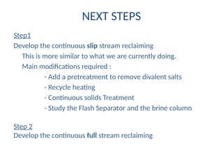 MEG Reclaiming Process Technology Review.pptx
