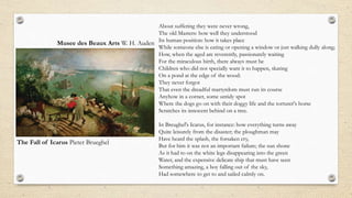 "Grace Unto Every Art:" Poetry and Visual Art | PPTX