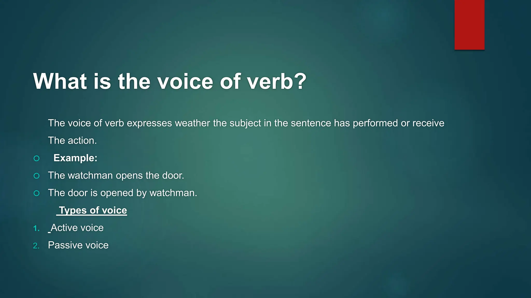 Passive voice and active voiceof English grammer | PPTX