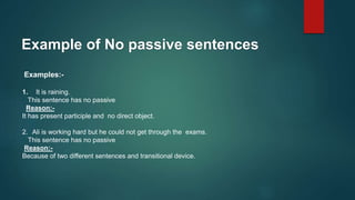 Passive voice and active voiceof English grammer | PPTX
